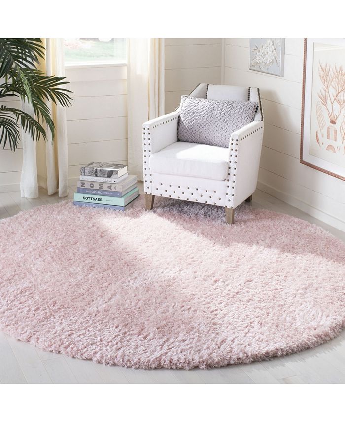 Safavieh Madrid Blush 6'7" x 6'7" Round Area Rug - Macy's
