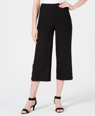 JM Collection Cropped Wide-Leg Capris, Created for Macy's - Macy's