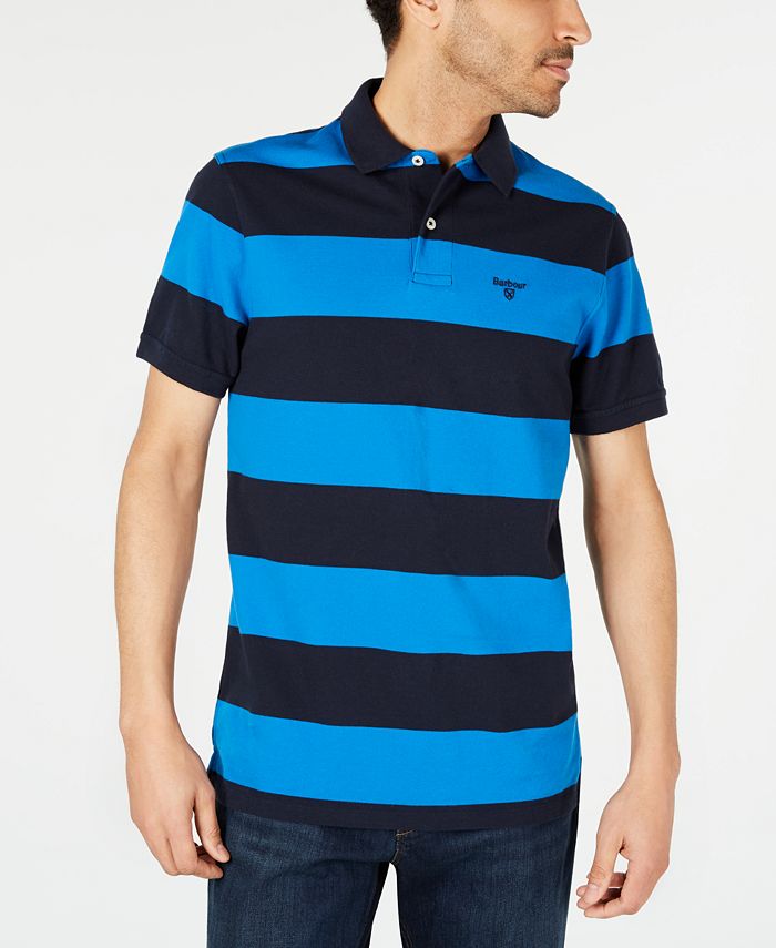 Barbour Men's Harren Logo Graphic Stripe Polo - Macy's