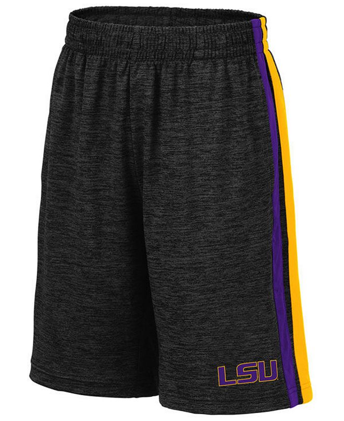 Colosseum Big Boys LSU Tigers Team Stripe Shorts - Macy's