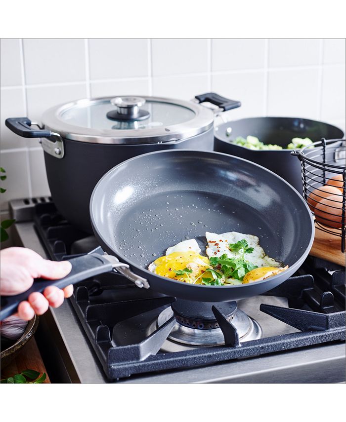 GreenPan Levels 10" & 12" Stackable Ceramic Nonstick Fry Pans, Set of 2 ...