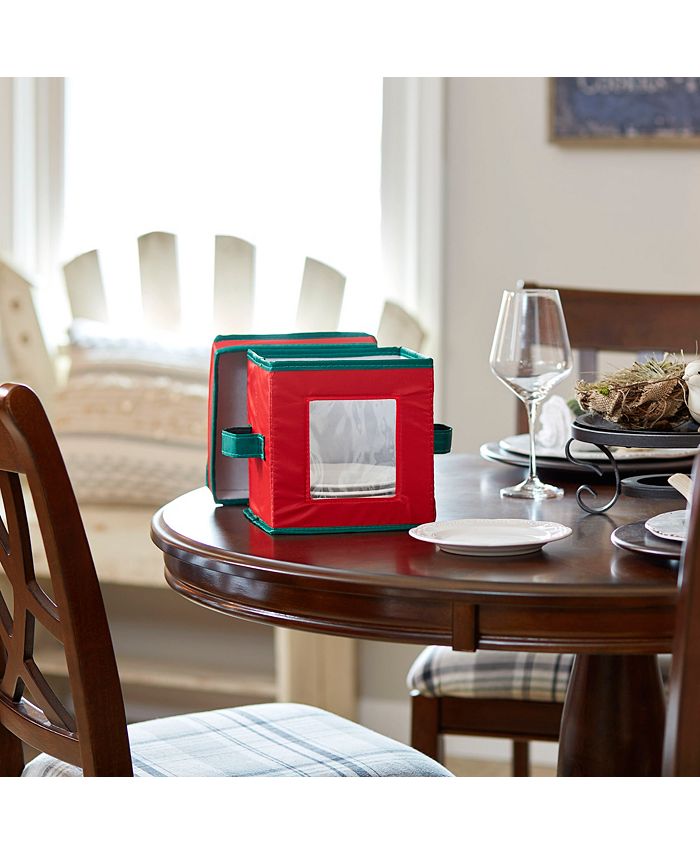 Household Essentials Holiday China Storage Saucer Chest - Macy's