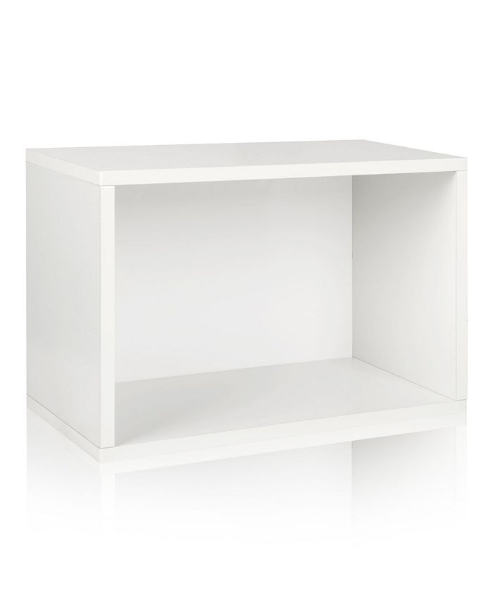 Way Basics Eco Stackable Large Rectangle Shelf and Storage Organizer ...