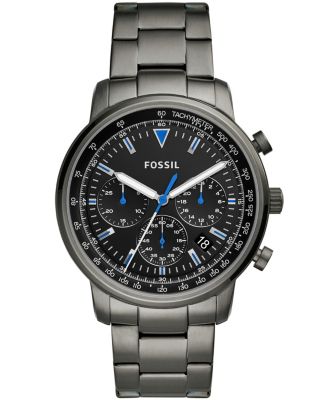 Fossil Men's Goodwin Gray Stainless Steel Bracelet Watch 44mm - Macy's
