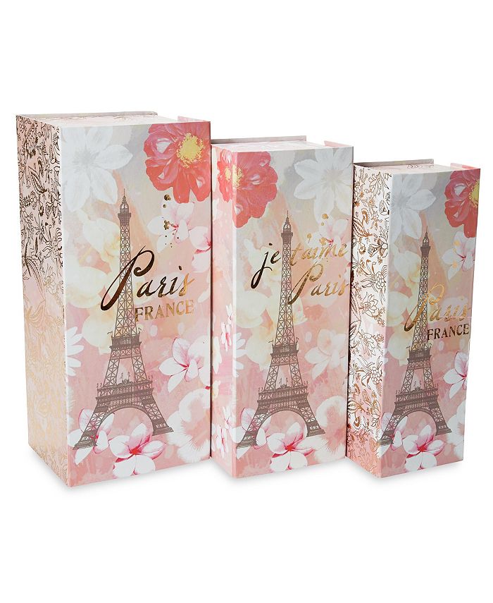 Tri-Coastal Design Set of 3 Nested Rectangular Tab Boxes - Macy's