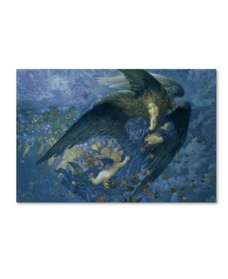 Edward Robert Hughes 'Night Train of Stars' Canvas Art - 19" x 12" x 2 ...