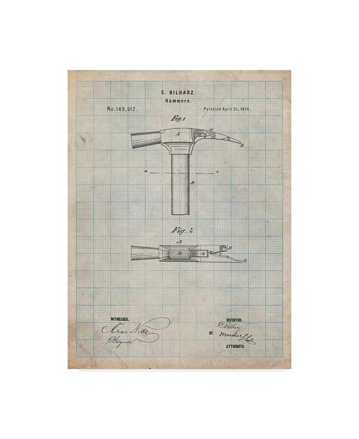 Trademark Innovations Cole Borders 'Claw Hammer' Canvas Art - 24" x 18 ...