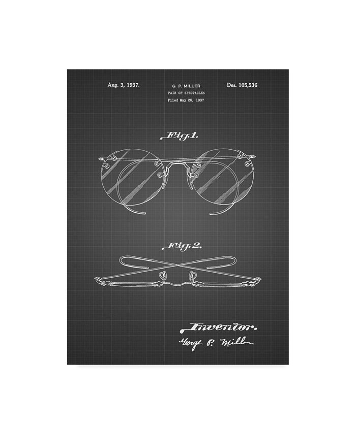 Trademark Innovations Cole Borders 'Eyeglasses Spectacles Patent Art ...