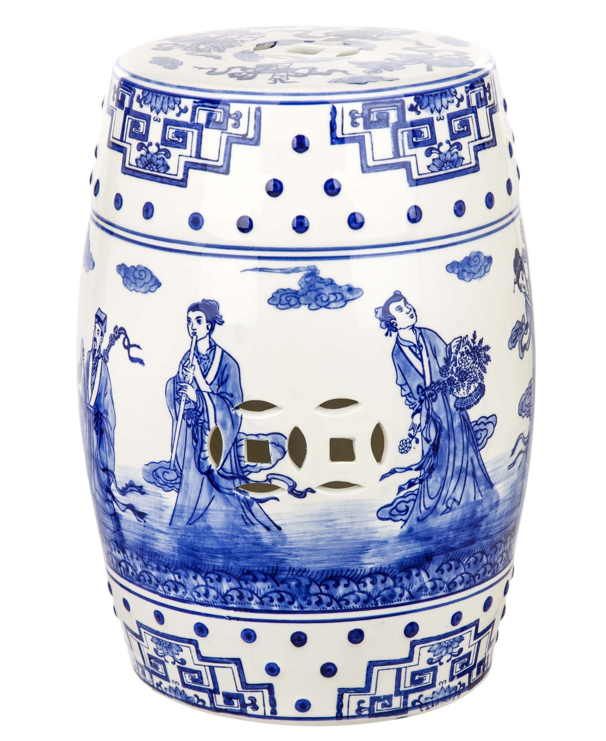 Click here for Ocean Jewel Garden Stool - Blue prices