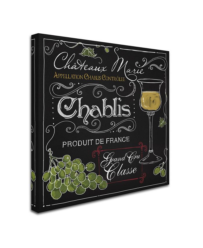 Trademark Global Fiona Stokes-Gilbert 'Wine Chalkboard III' Canvas Art ...
