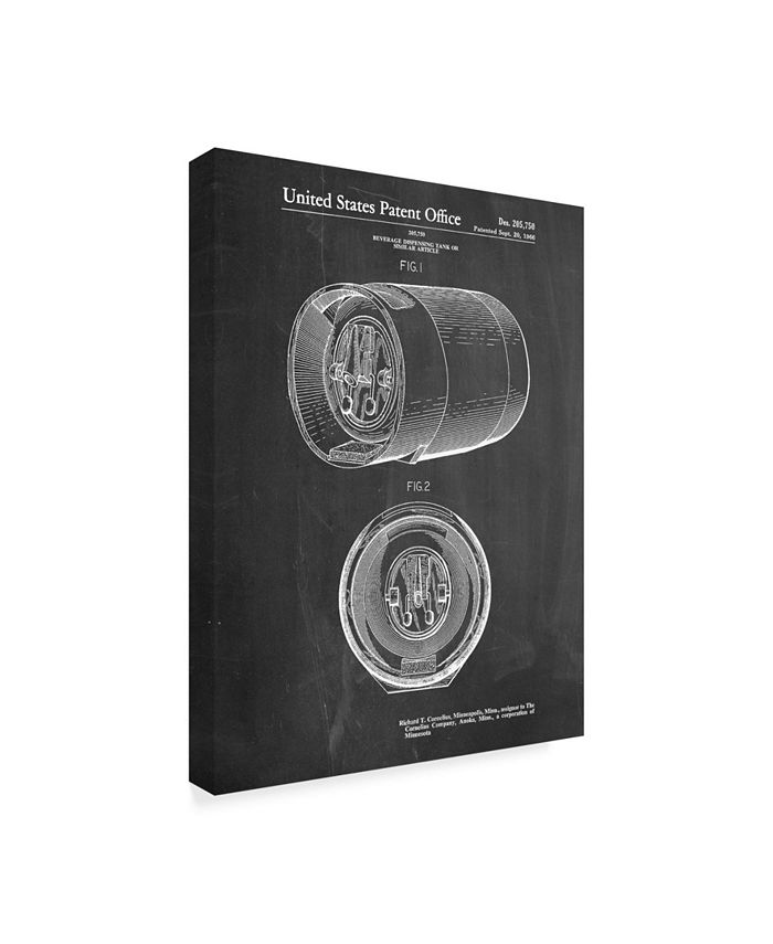 Trademark Innovations Cole Borders 'Beer Keg' Canvas Art - 47" x 35" x ...
