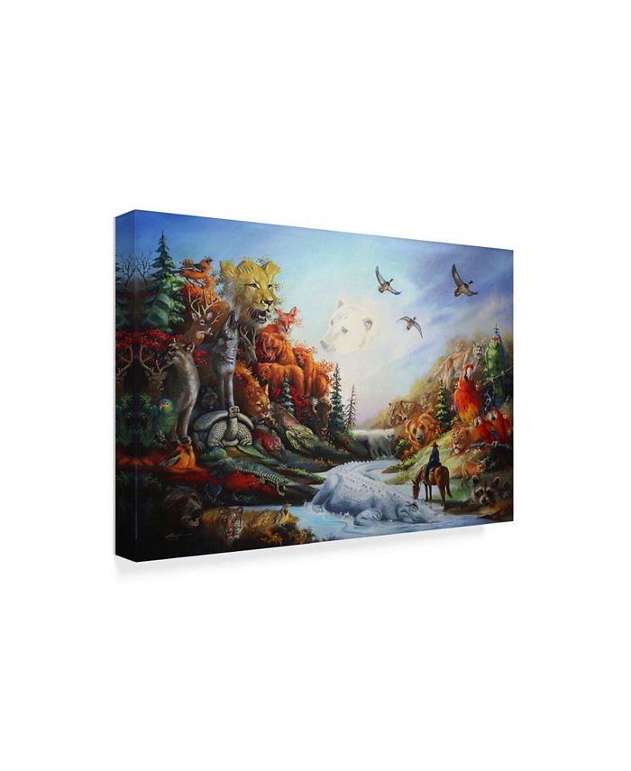 Trademark Global D. Rusty Rust 'Welcome Home' Canvas Art - 24" x 16" x ...