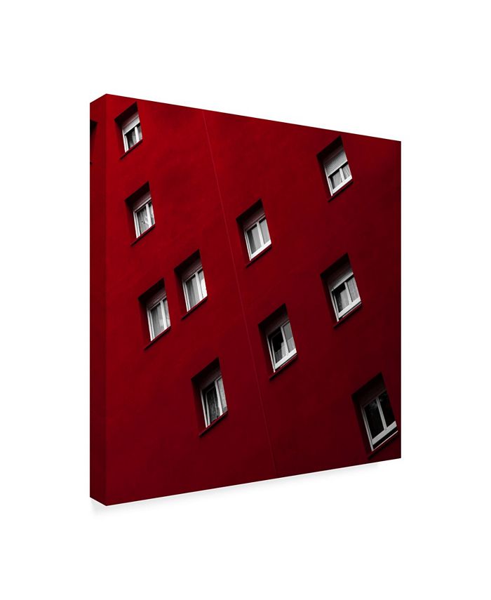 Trademark Global Gilbert Claes 'Red White Combi' Canvas Art - 14" x 2" x 14" - Macy's