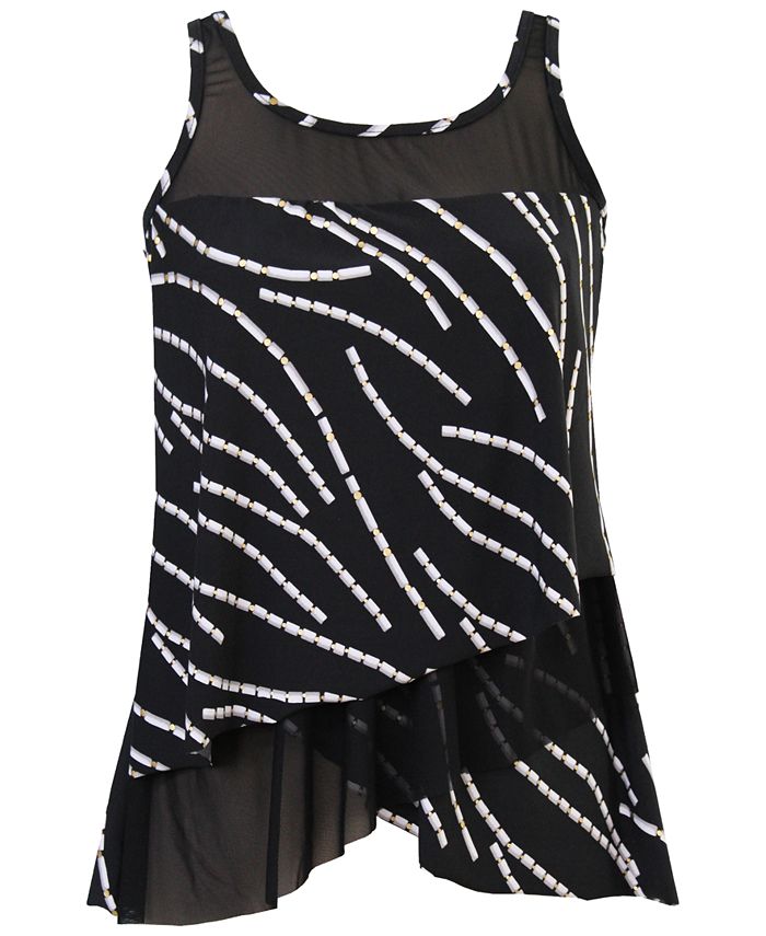 Miraclesuit Chain Reaction Mirage Printed Underwire Tummy-Control ...