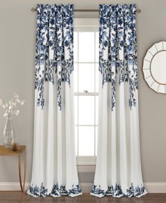 Tanisha Room Darkening Window Curtain Panel Set, 52"x84" - Macy's