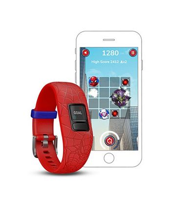 Garmin vívofit jr. 2 Marvel Spider-Man Kids Activity Tracker Red - Macy's