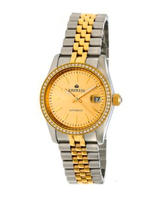 Empress Constance Automatic, Silver Case, Gold Dial, Silver Stainless ...