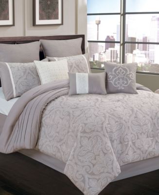 Winthrop 9 Pc Queen Comforter Set - Macy's