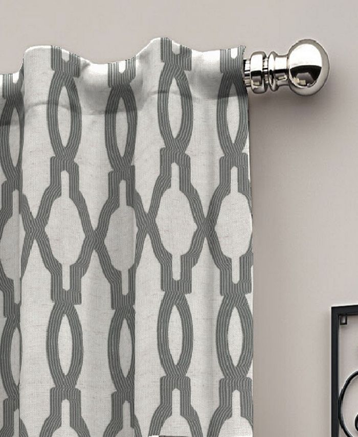 Eclipse Dixon Thermalayer Back Tab Valance, 52" x 18" - Macy's