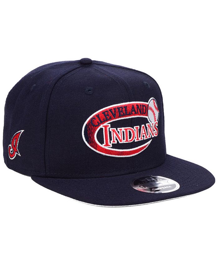 New Era Cleveland Indians Swoop 9FIFTY Snapback Cap - Macy's