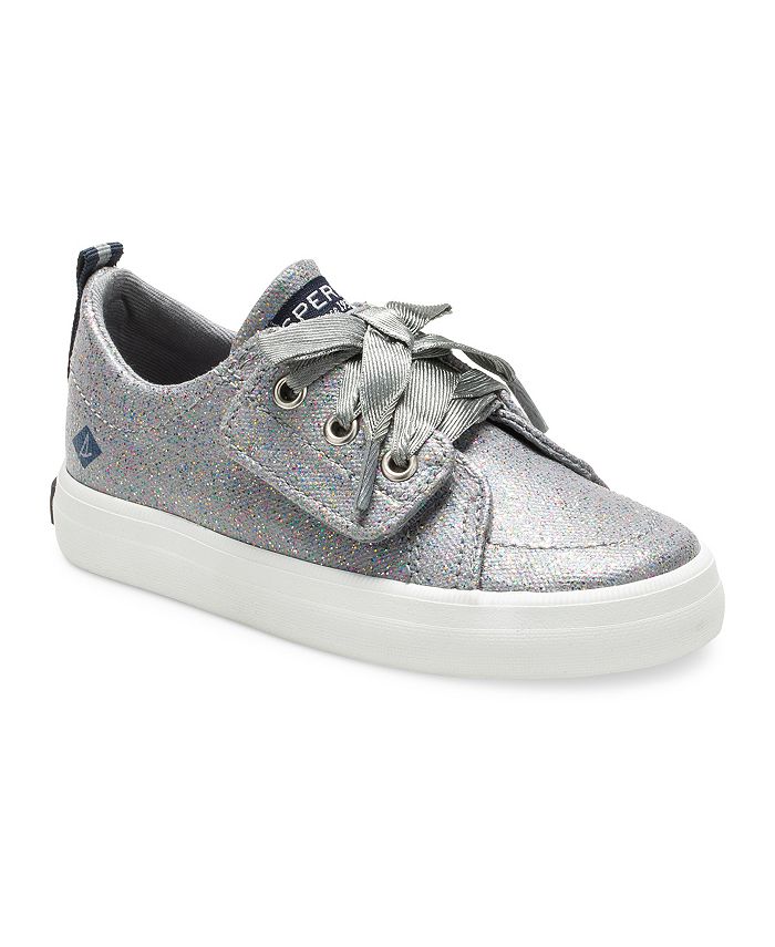 Sperry Toddler & Little Girls Crest Vibe Sparkle Junior Sneaker - Macy's