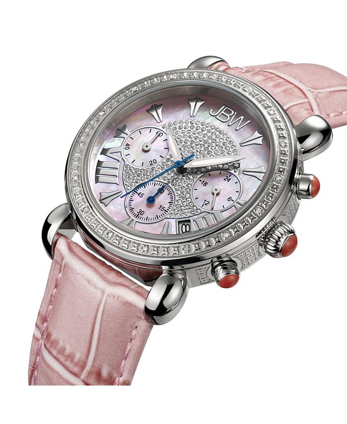 Jbw Women's Victory Diamond (1/6 ct.t.w.) Stainless Steel Watch - Macy's