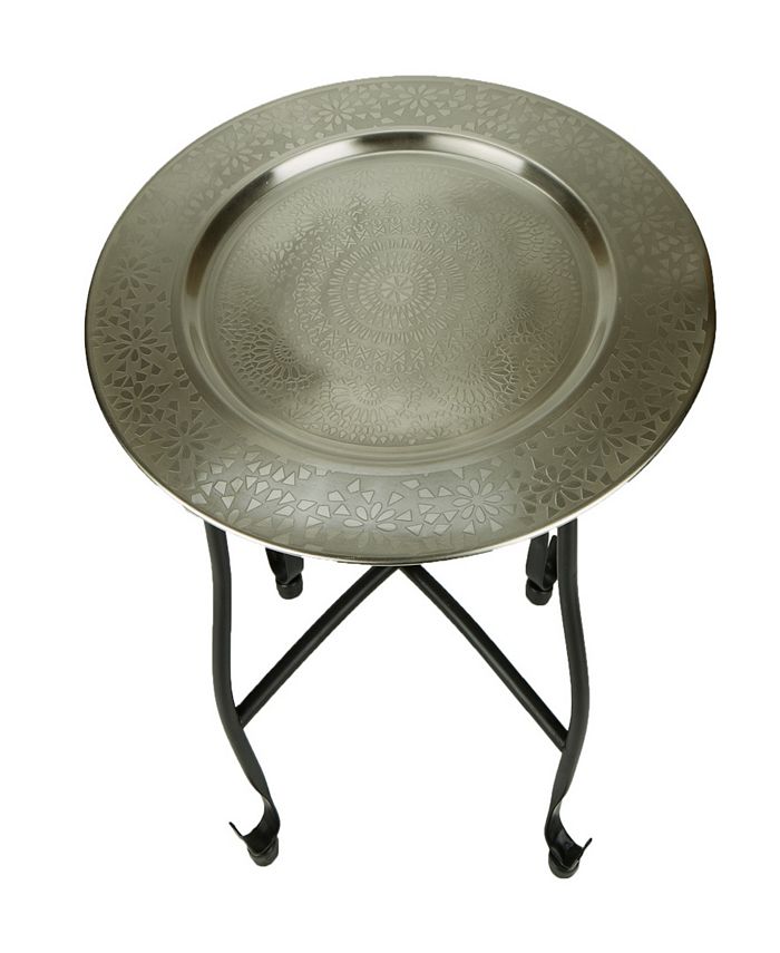 Mind Reader Modern Silver Tray Table - Macy's