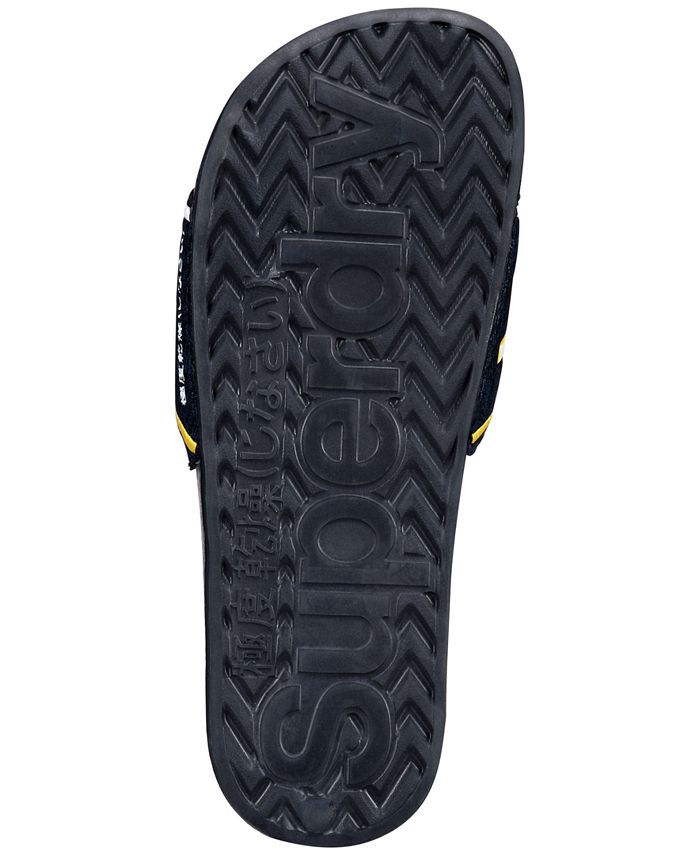 Superdry Men's College Slide Sandals - Macy's