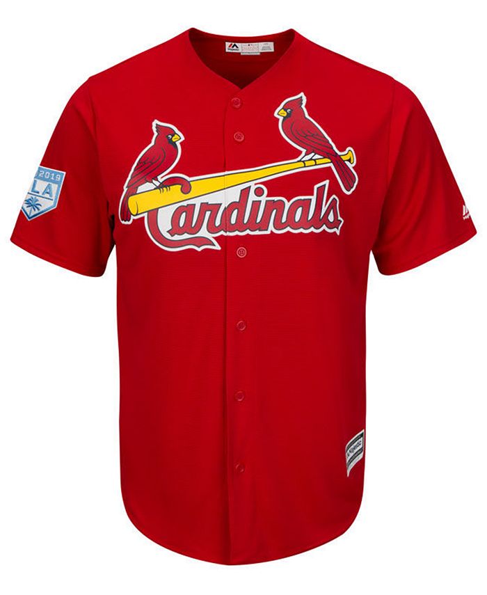 Majestic Men's Yadier Molina St. Louis Cardinals Spring Training Patch Replica Cool Base Jersey ...