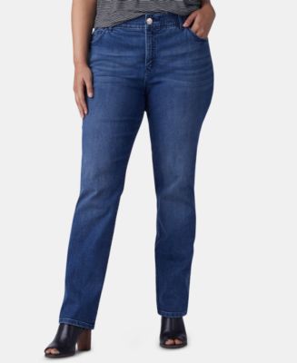 Lee Platinum Plus Size Straight-Leg Jeans - Macy's