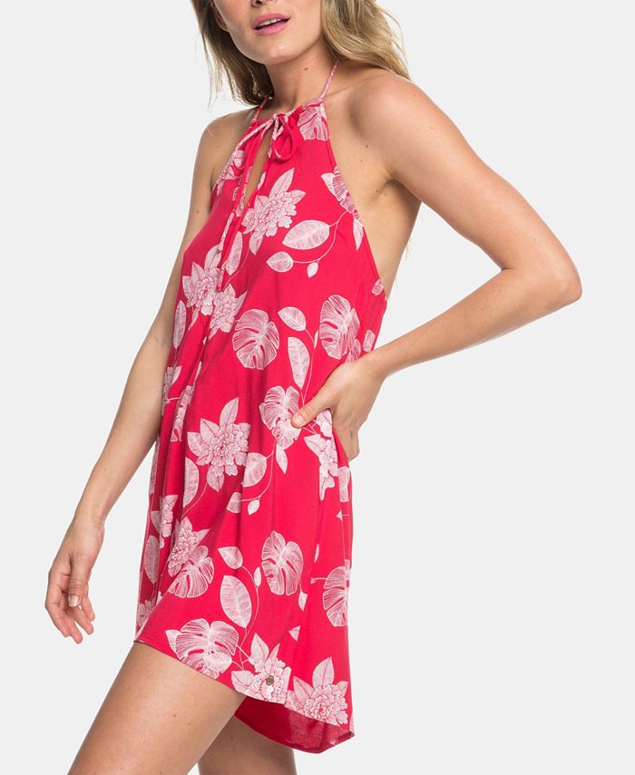 Roxy Juniors' Printed Open-Back Romper - Macy's
