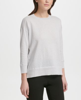 DKNY Lightweight Shimmer Sweater - Macy's