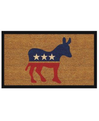Donkey 17" x 29" Coir/Vinyl Doormat - Macy's