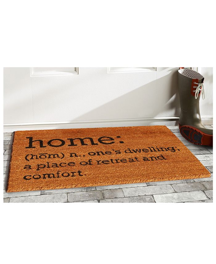 Home & More Home 17" x 29" Coir/Vinyl Doormat - Macy's
