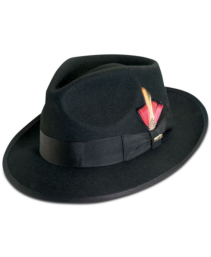 Scala Men's Wool Snap-Brim Fedora - Macy's