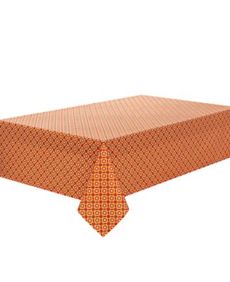 C. Wonder Octagon Geo Orange 84" Tablecloth - Macy's