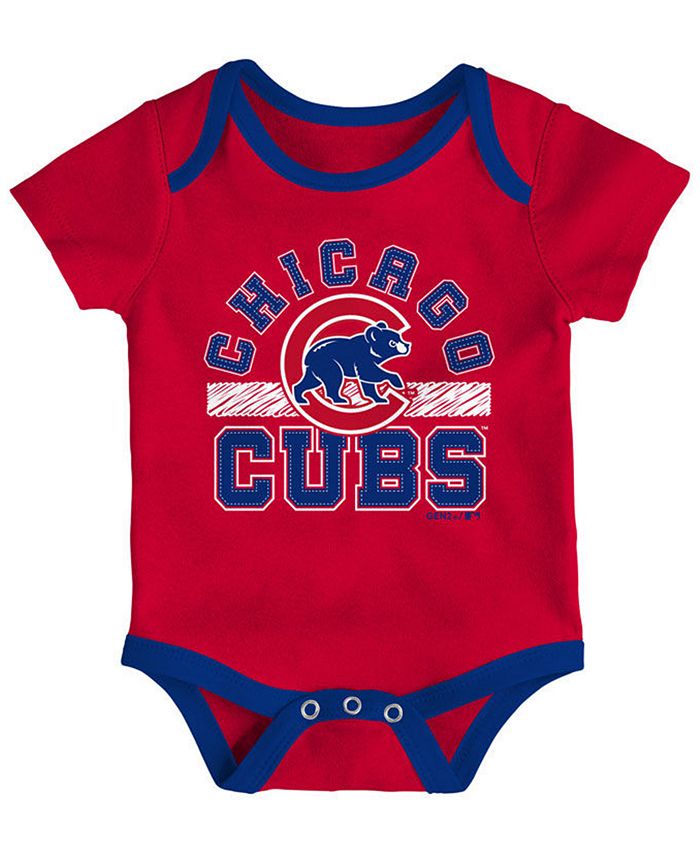Outerstuff Baby Chicago Cubs Newest Rookie 3 Piece Bodysuit Set - Macy's