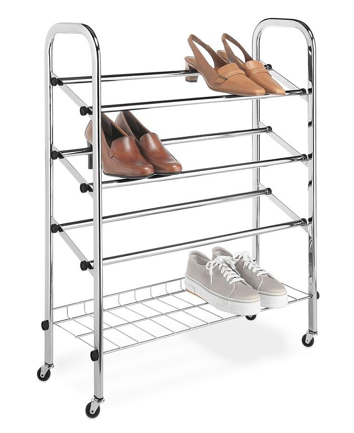 Whitmor Adjustable Rolling Shoe Rack - Macy's