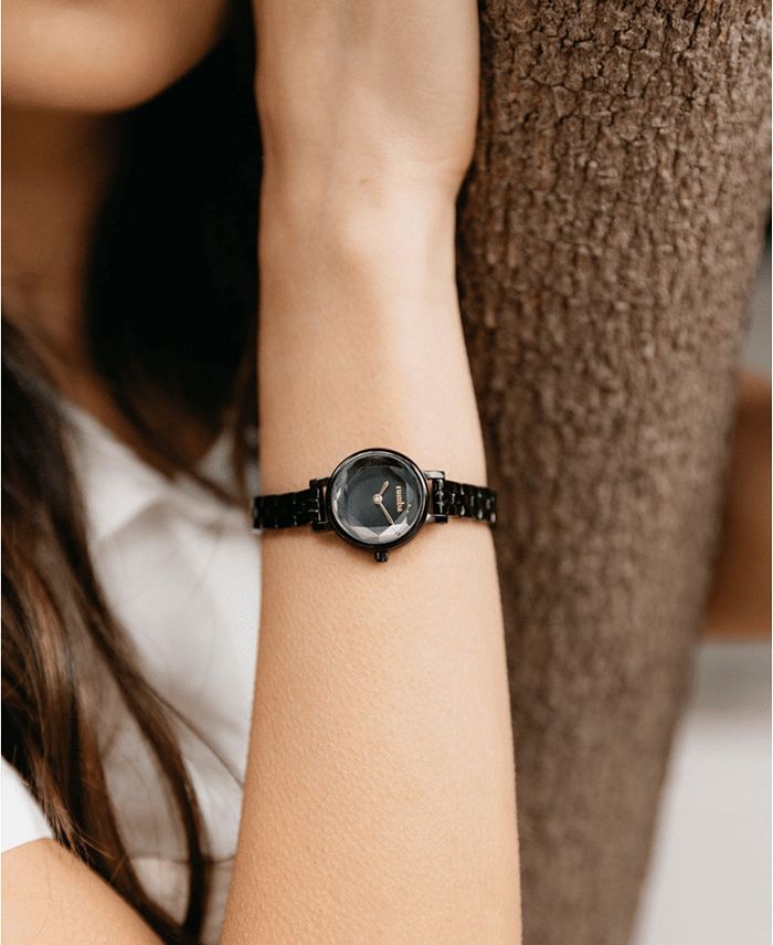 RUMBATIME Venice Stainless Steel Black Bracelet Watch - Macy's