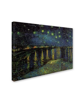 Trademark Global Vincent van Gogh 'Starlight Over the Rhone' Canvas Art ...