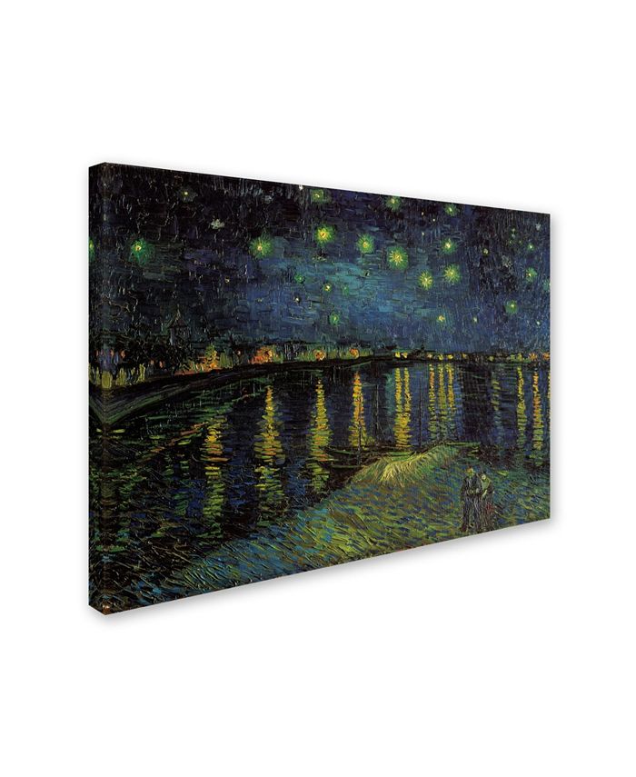 Trademark Global Vincent van Gogh 'Starlight Over the Rhone' Canvas Art ...