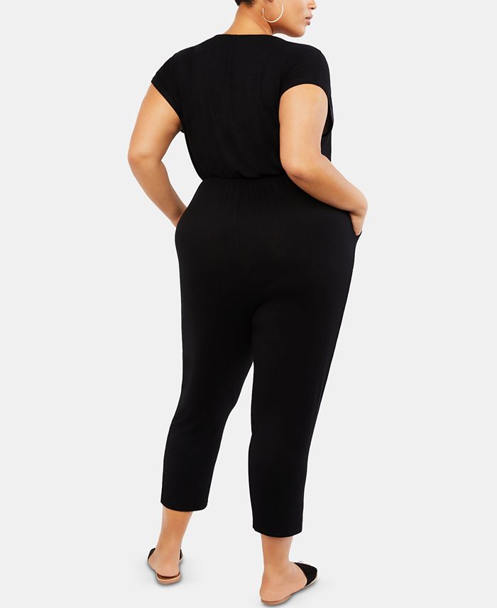 Motherhood Maternity Plus Size Nursing Jumpsuit - Macy's