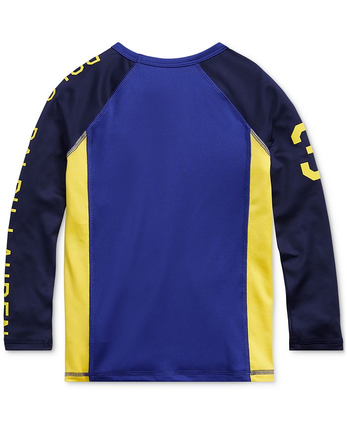 Polo Ralph Lauren Little Boys Graphic Stretch Rash Guard - Macy's