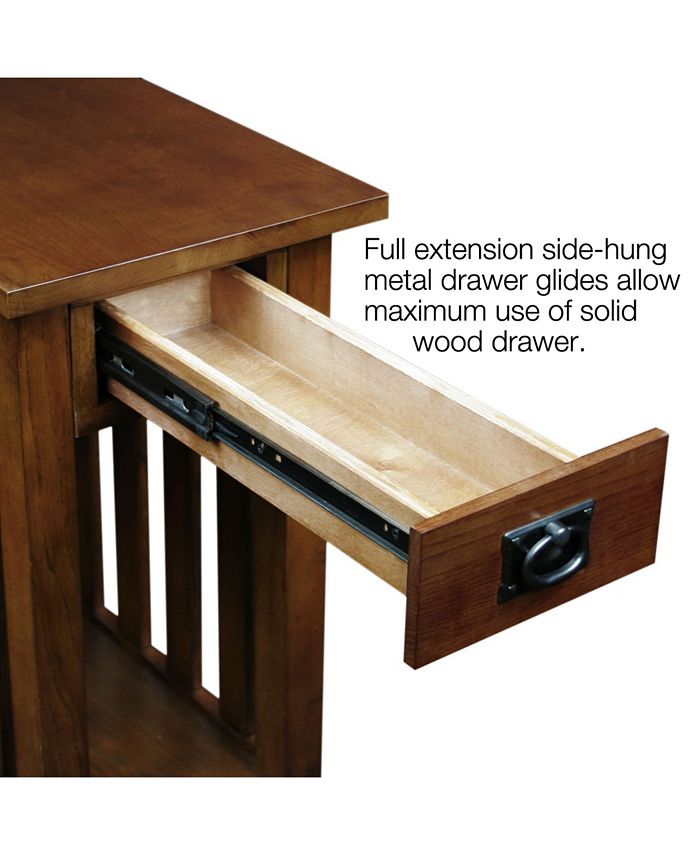 Leick Home Mission Lamp Table, Medium Oak Finish - Macy's