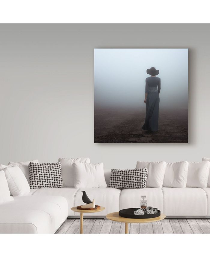 Trademark Global Mikhail Potapov 'Woman In Black Fog' Canvas Art - 18 ...