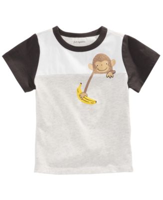 First Impressions Baby Boys Colorblocked Monkey T-Shirt, Created for ...