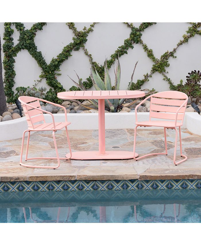 Noble House Santa Monica Outdoor 3pc Dining Set - Macy's