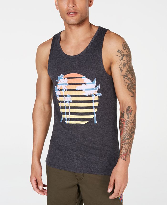 American Rag Men's Tropical Sunset Tank, Created for Macy's - Macy's