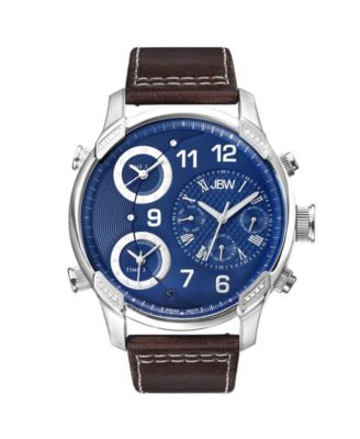 JBW Men's G4 Diamond (1/6 ct.t.w.) Stainless Steel Watch - Macy's