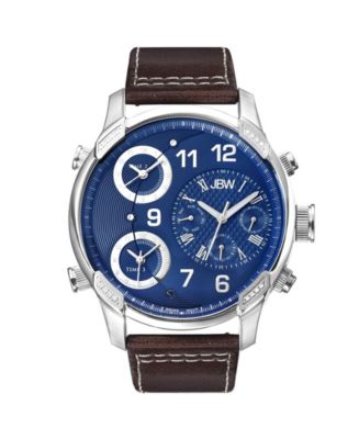 JBW Men's G4 Diamond (1/6 ct.t.w.) Stainless Steel Watch - Macy's